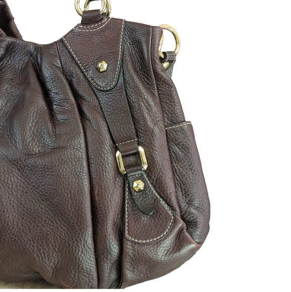 orYANY | Bags | Oryany Gwen Chocolate Brown Distressed Leather Multiple ...